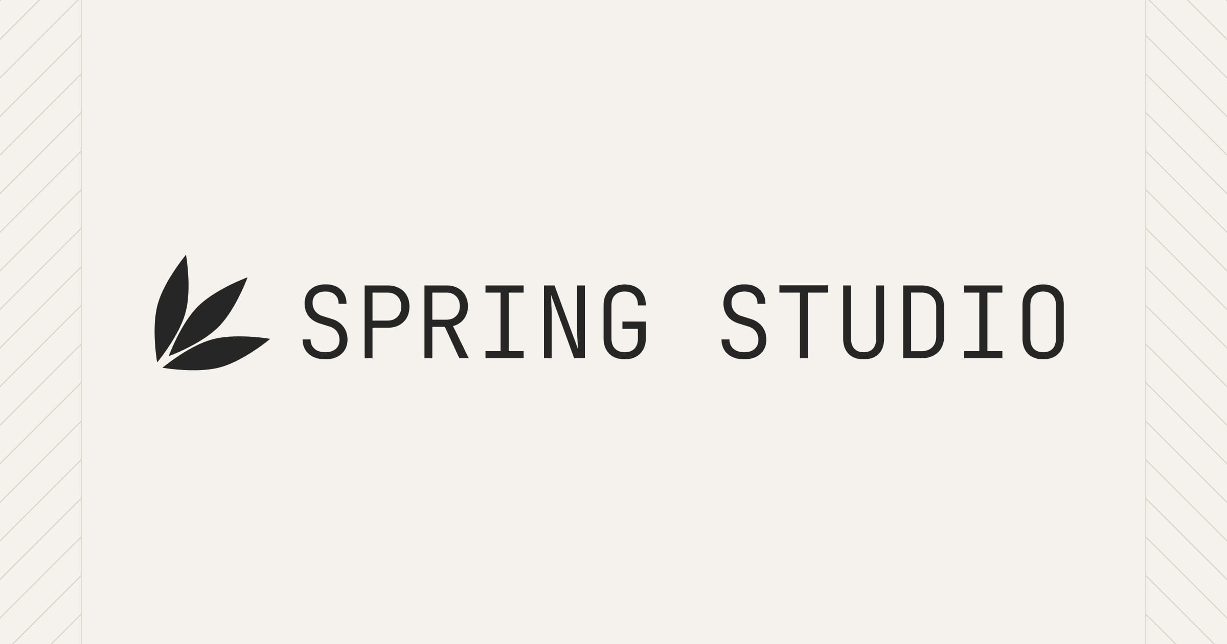 Spring Studio · A design studio for the teams that move fast